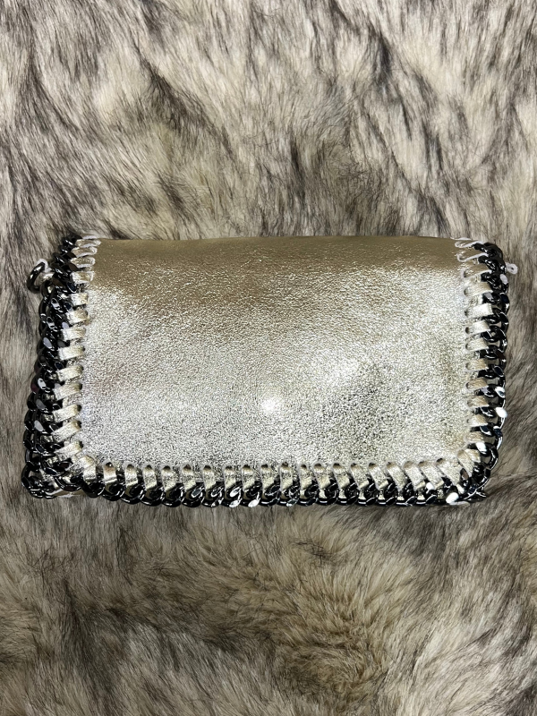 Gold Italian Leather Crossbody Purse by German Fuentes – Denims ...