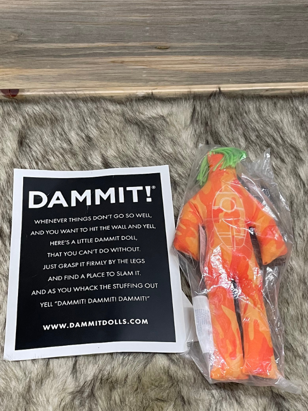 Orange Dammit Doll – Denims & Diamonds Boutique